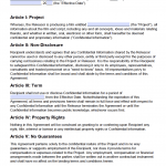 Non-Disclosure Agreement Templates – Word – PDF